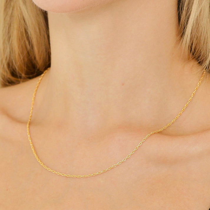 Roselyn | 14K Gold filled Rope Chain Necklace – Nodory