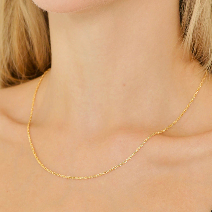 Roselyn | 14K Gold filled Rope Chain Necklace – Nodory